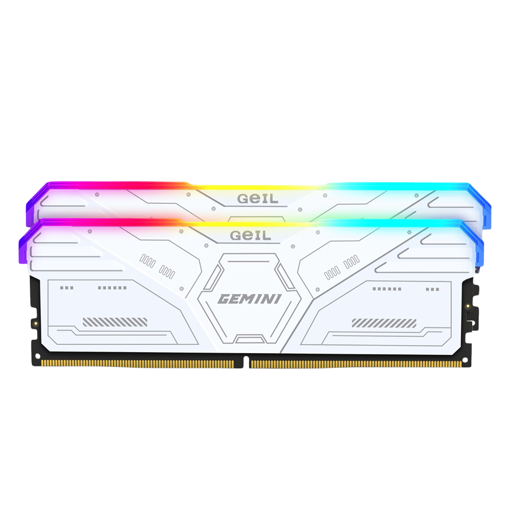 Geil Gemini RGB 64GB KIT(2X32GB) 6000MHz DDR5 Desktop Gaming Memory ...