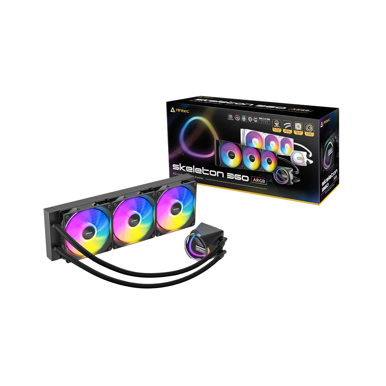 Antec Skeleton 360 ARGB CPU Liquid Cooler – Turbo Tortoise Tech