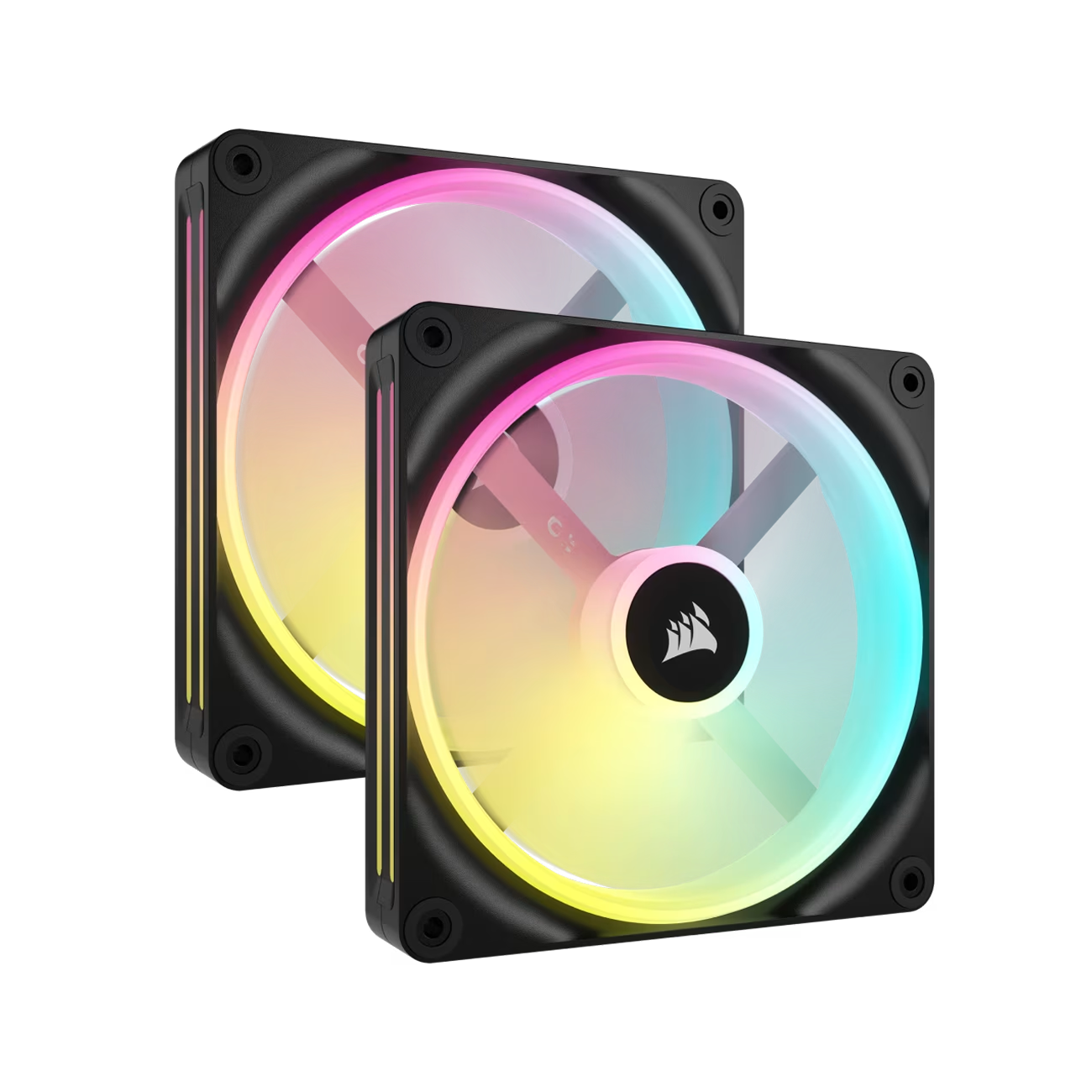 Corsair iCUE LINK QX120 RGB 120mm PWM PC Fans Starter Kit with iCUE LI ...