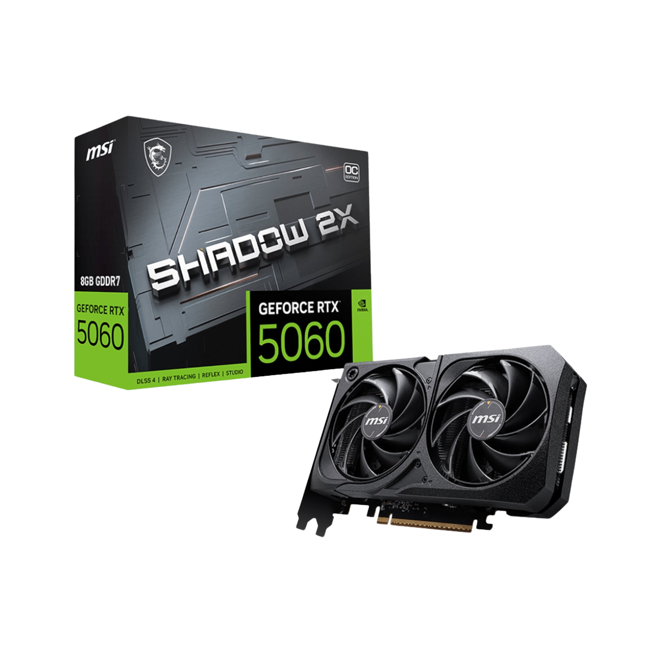 MSI GeForce RTX 5060 SHADOW 2X OC 8GB Graphics Card – Turbo Tortoise Tech