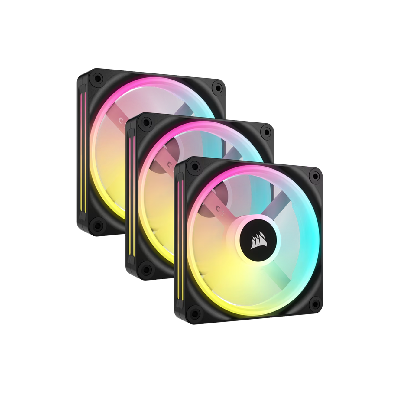 Corsair iCUE LINK QX120 RGB 120mm PWM PC Fans Starter Kit – Turbo ...